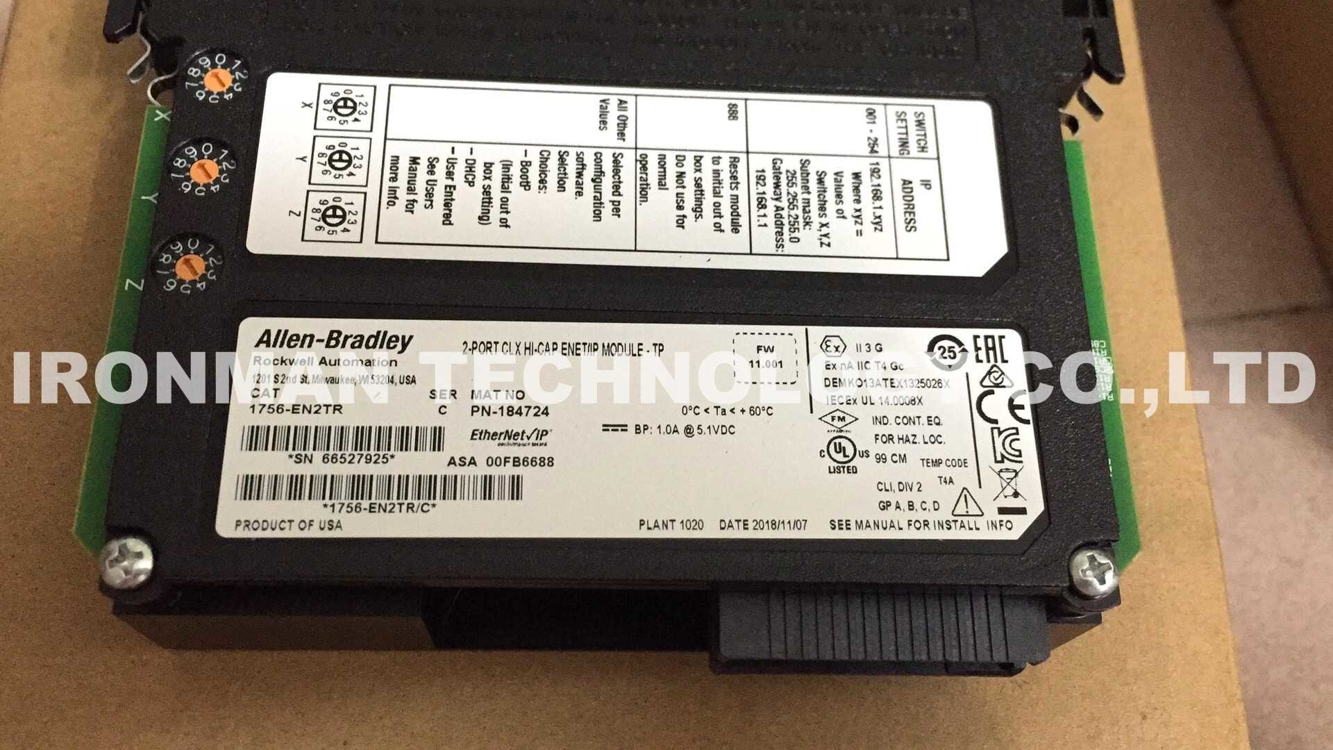 1756-EN2TR Series PLC Control Module Allen Bradley C Ethernet / IP ...